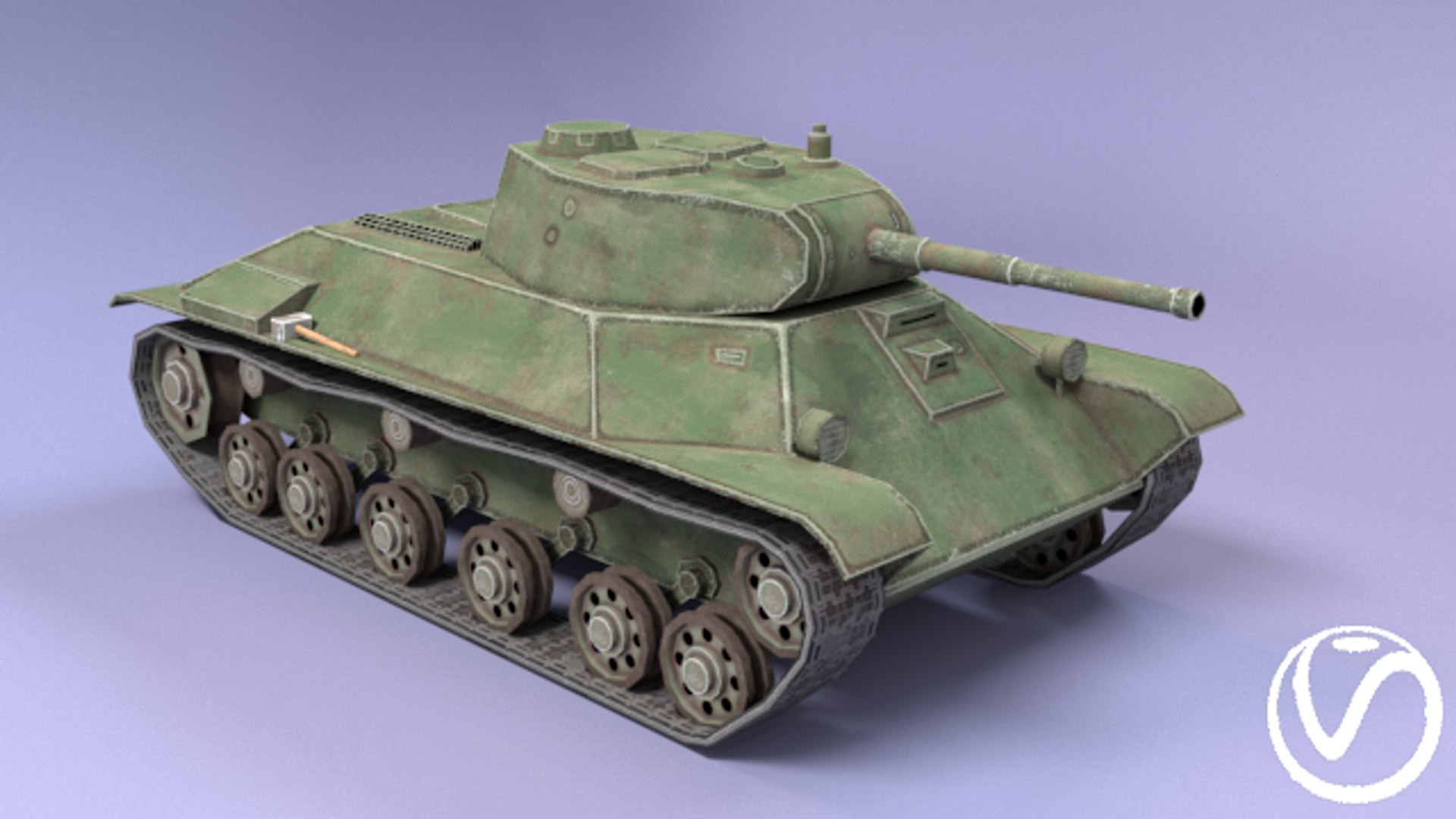 3D T-50 Tank Ussr Toon Model - TurboSquid 1242832