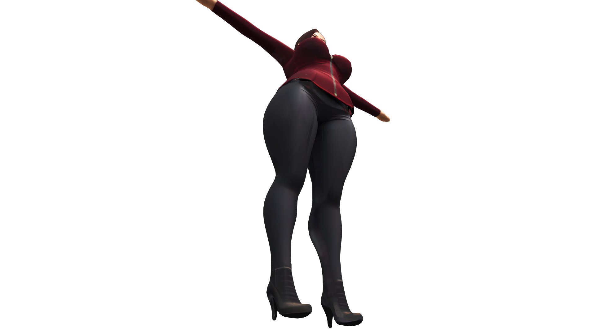 Scarlet Defender - Sexy Curvy Female 3D Model - TurboSquid 2298389