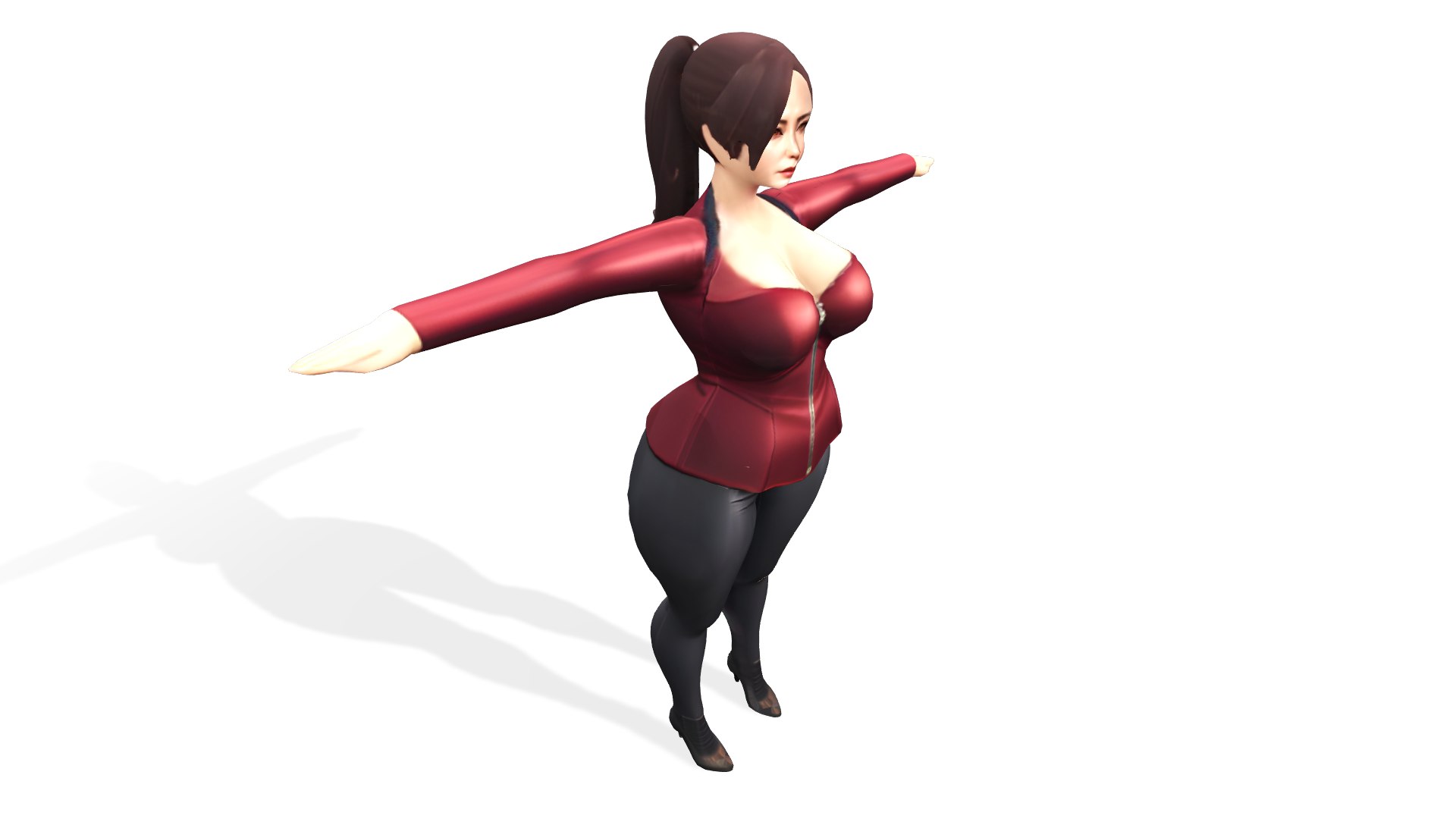 Scarlet Defender - Sexy Curvy Female 3D Model - TurboSquid 2298389
