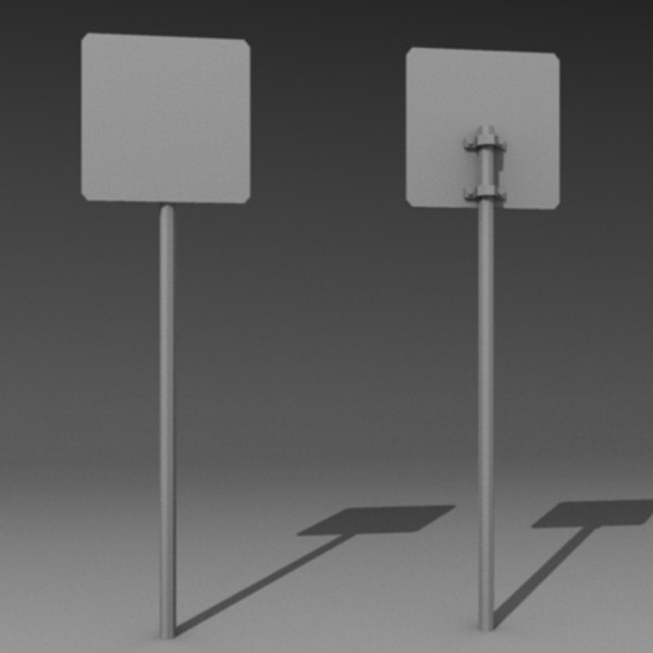 3d model traffic sign