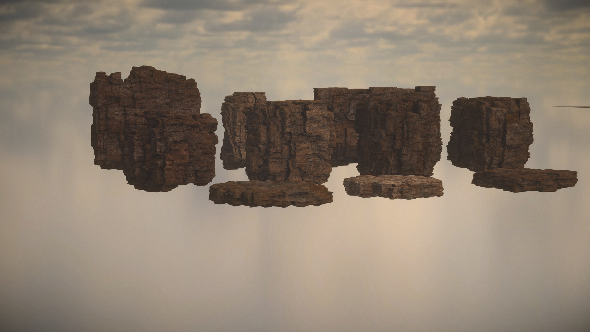 3D Western Cliffs Model - TurboSquid 2277952