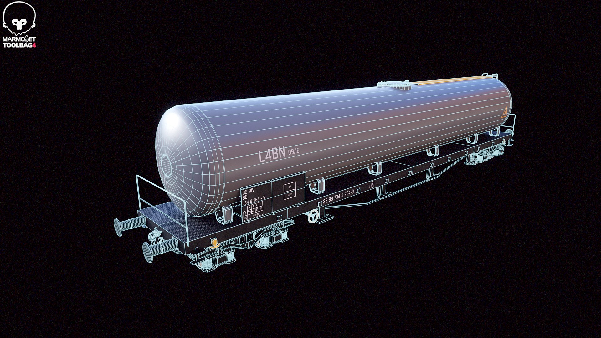 3D Tanker Railcar - TurboSquid 2246550