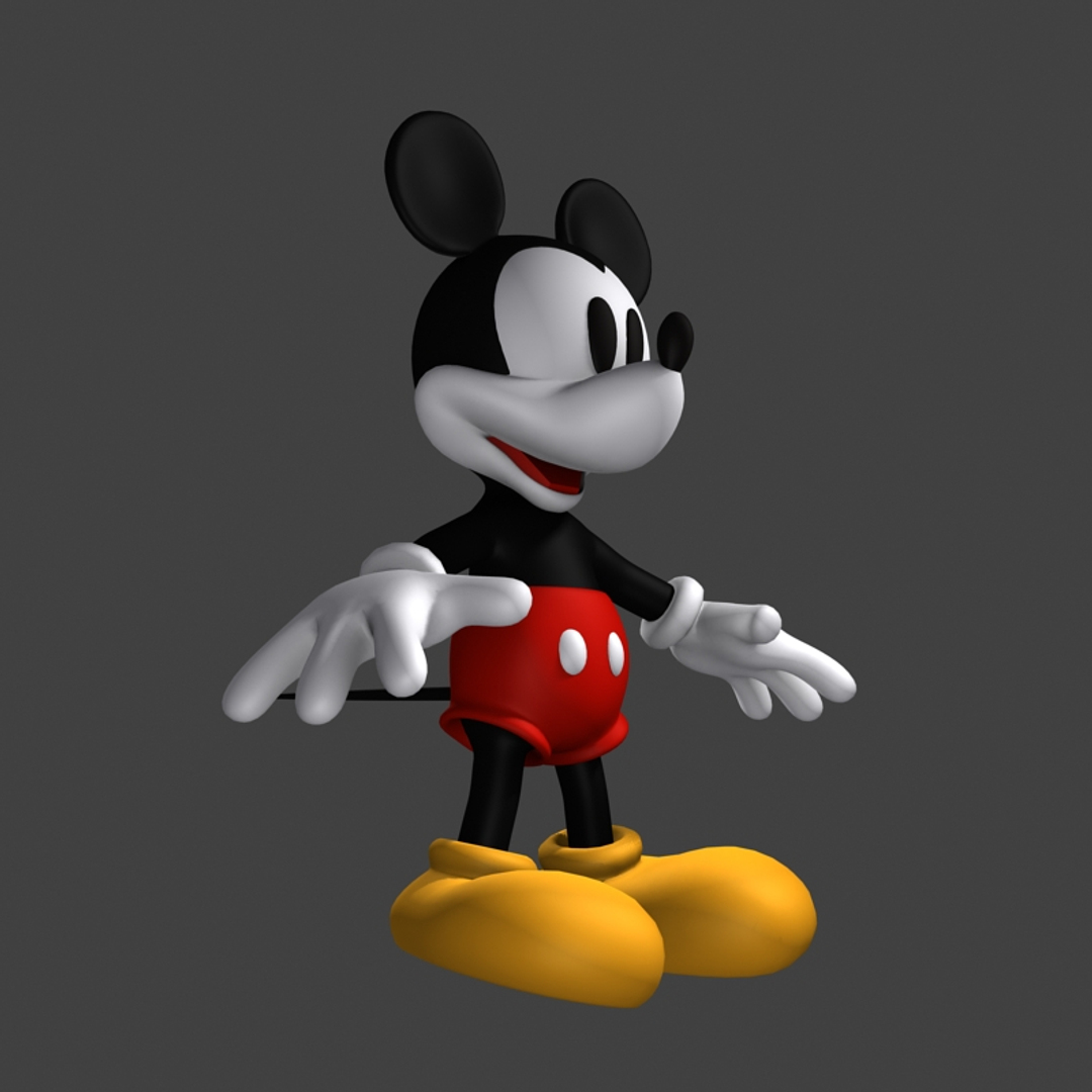 3d mickey mouse