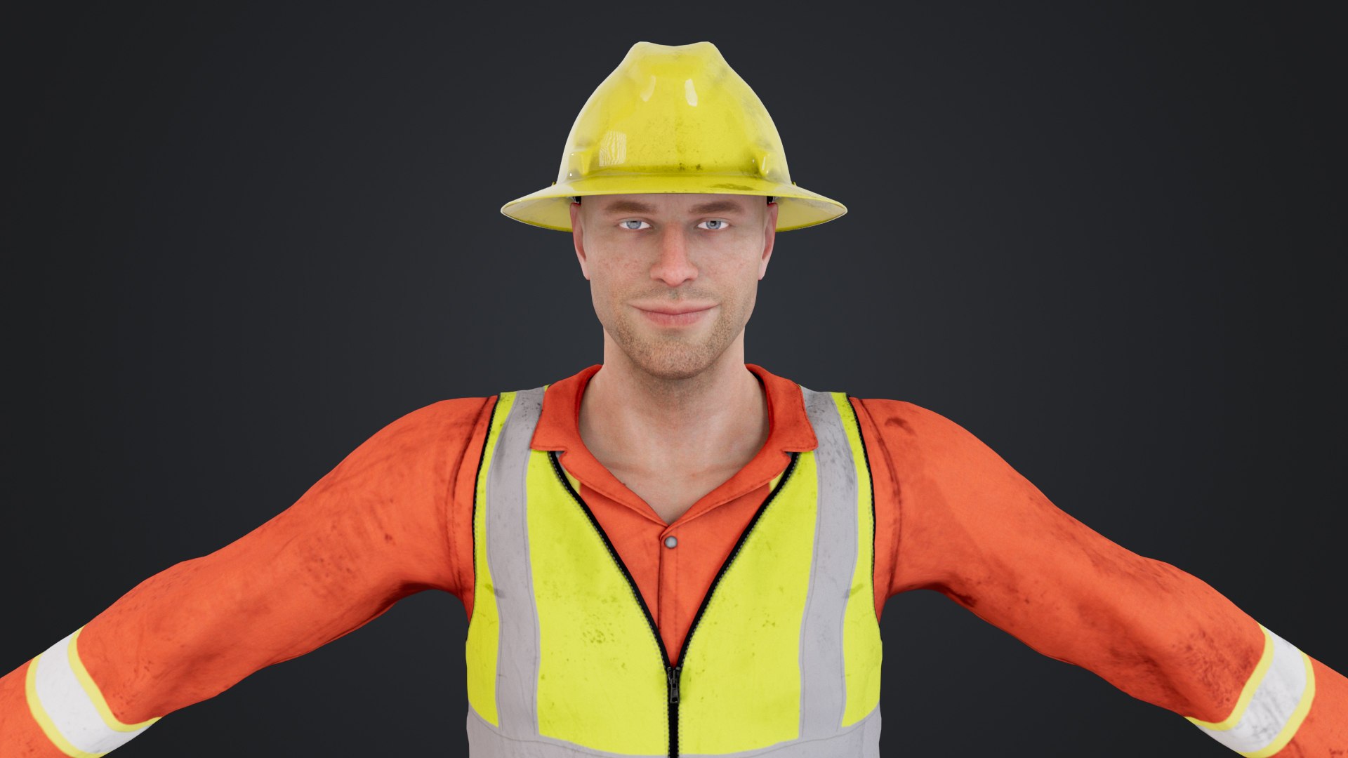 Road Worker 3D - TurboSquid 2421098