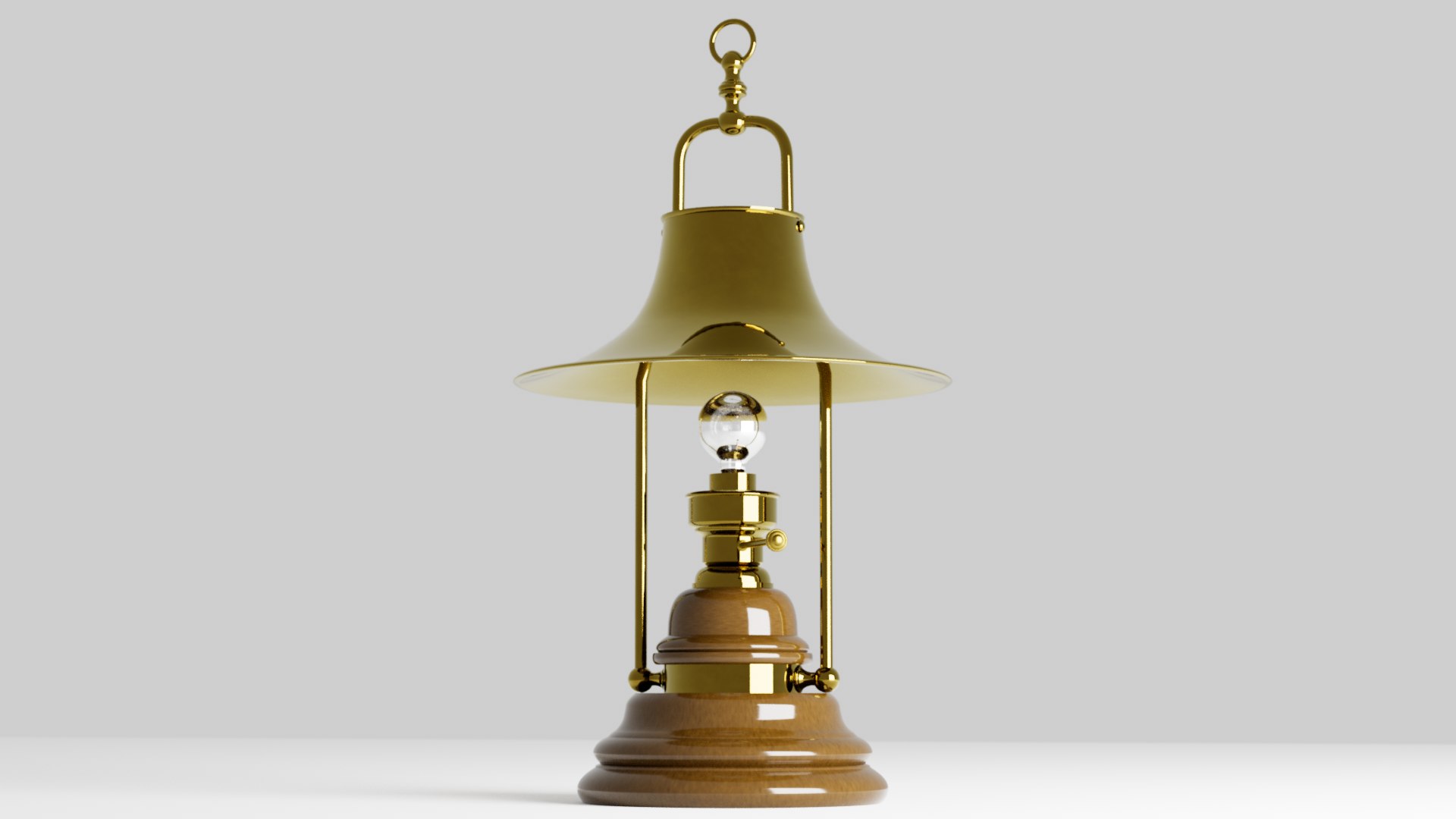 3D Old Bell Lamp Model - TurboSquid 2190899