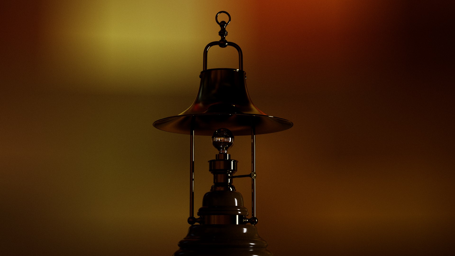 3D Old Bell Lamp Model - TurboSquid 2190899