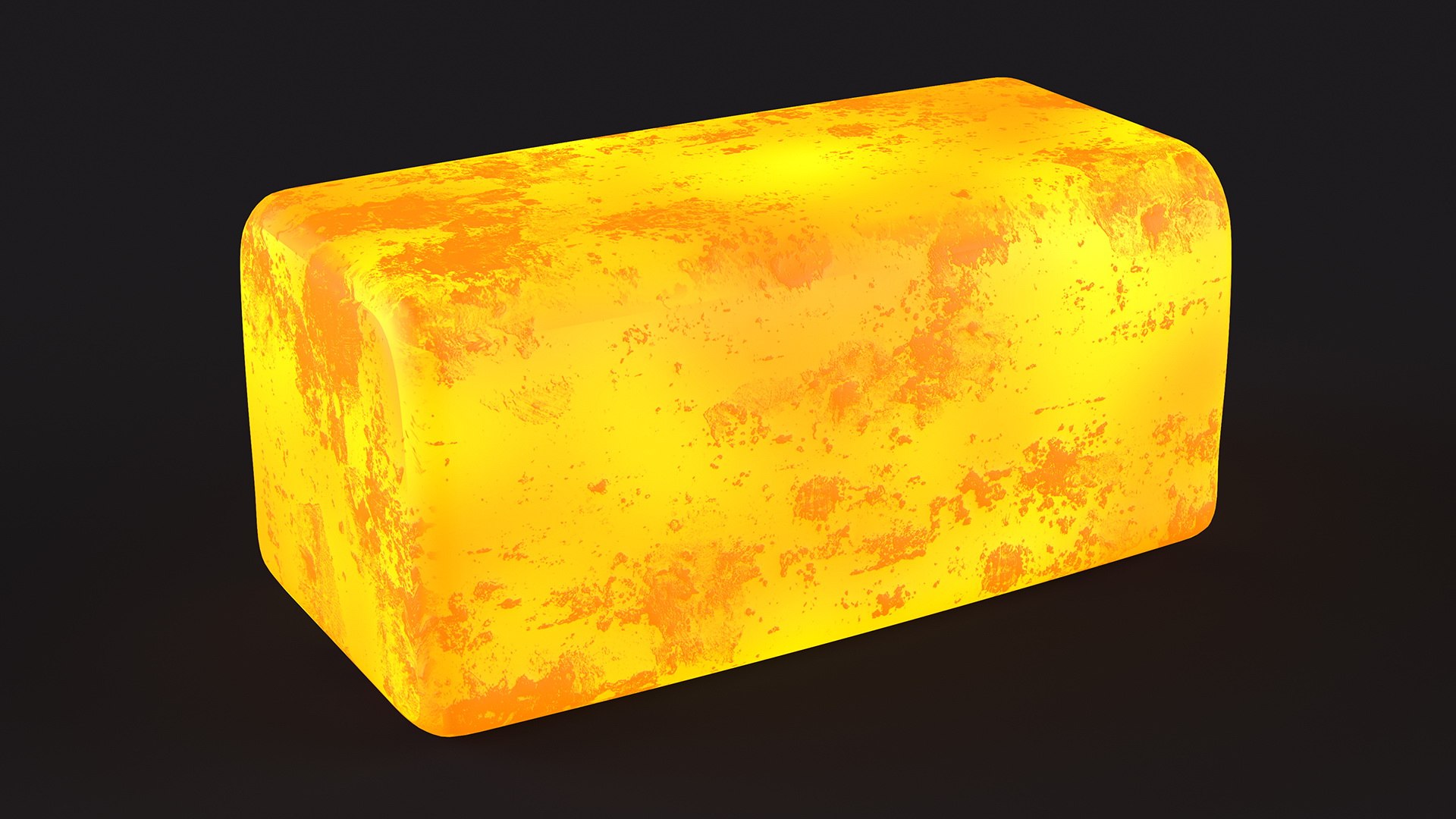 3D Piece Of Red-Hot Metal Model - TurboSquid 2252666