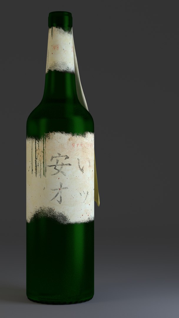 3d Cocktail Molotov Model