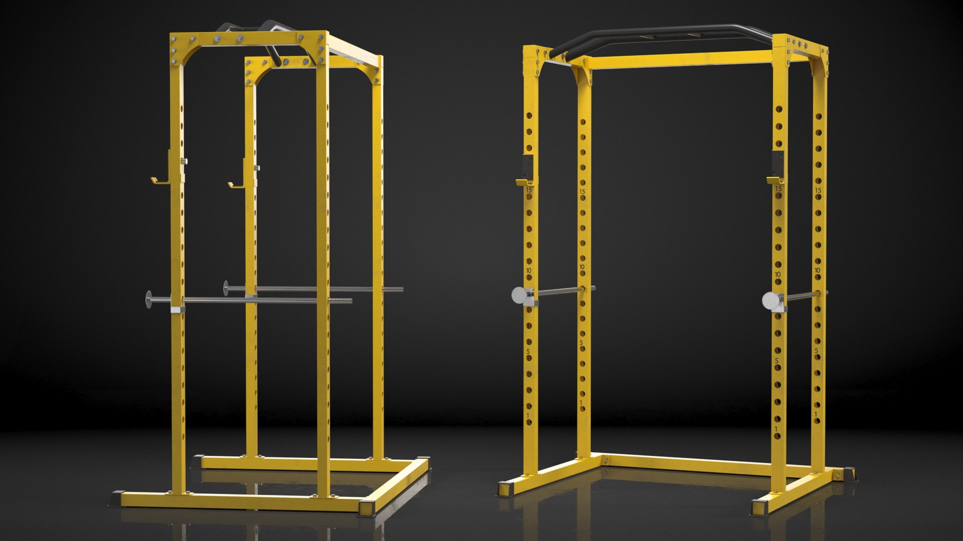 3D Bodycraft Power Rack Yellow - TurboSquid 1830805