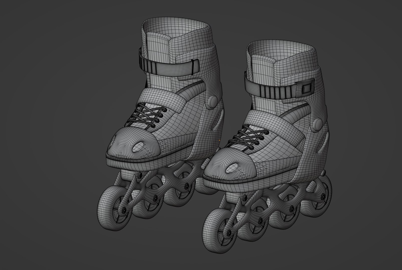 3D Roller Skates Model - TurboSquid 2197600