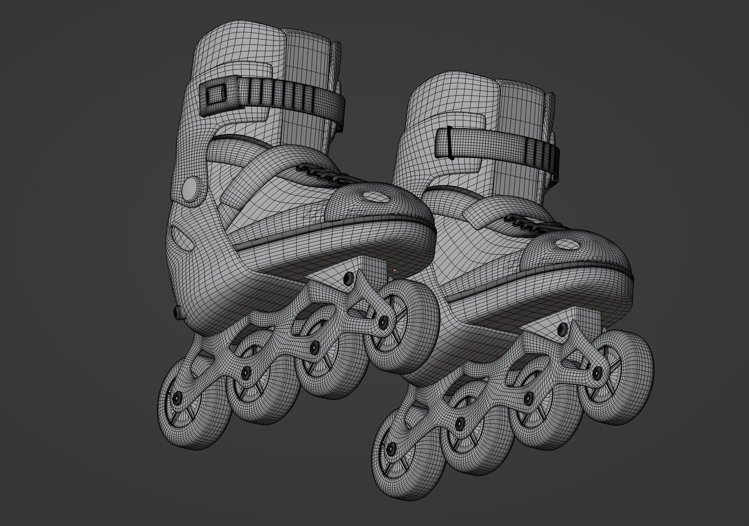 3D Roller Skates Model - TurboSquid 2197600