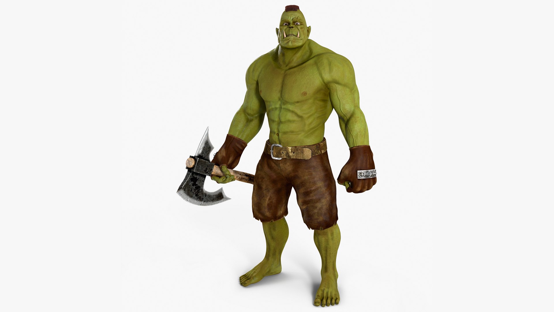 Orc Warrior Fur Rigged 3D model - TurboSquid 2106179