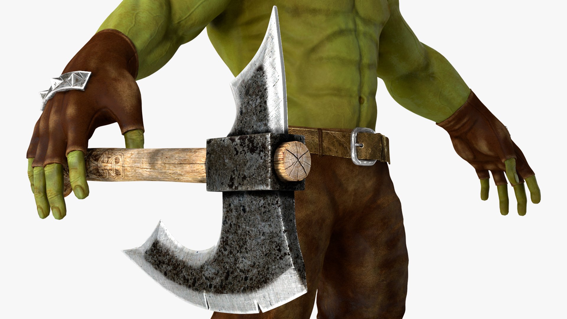 Orc Warrior Fur Rigged 3D model - TurboSquid 2106179
