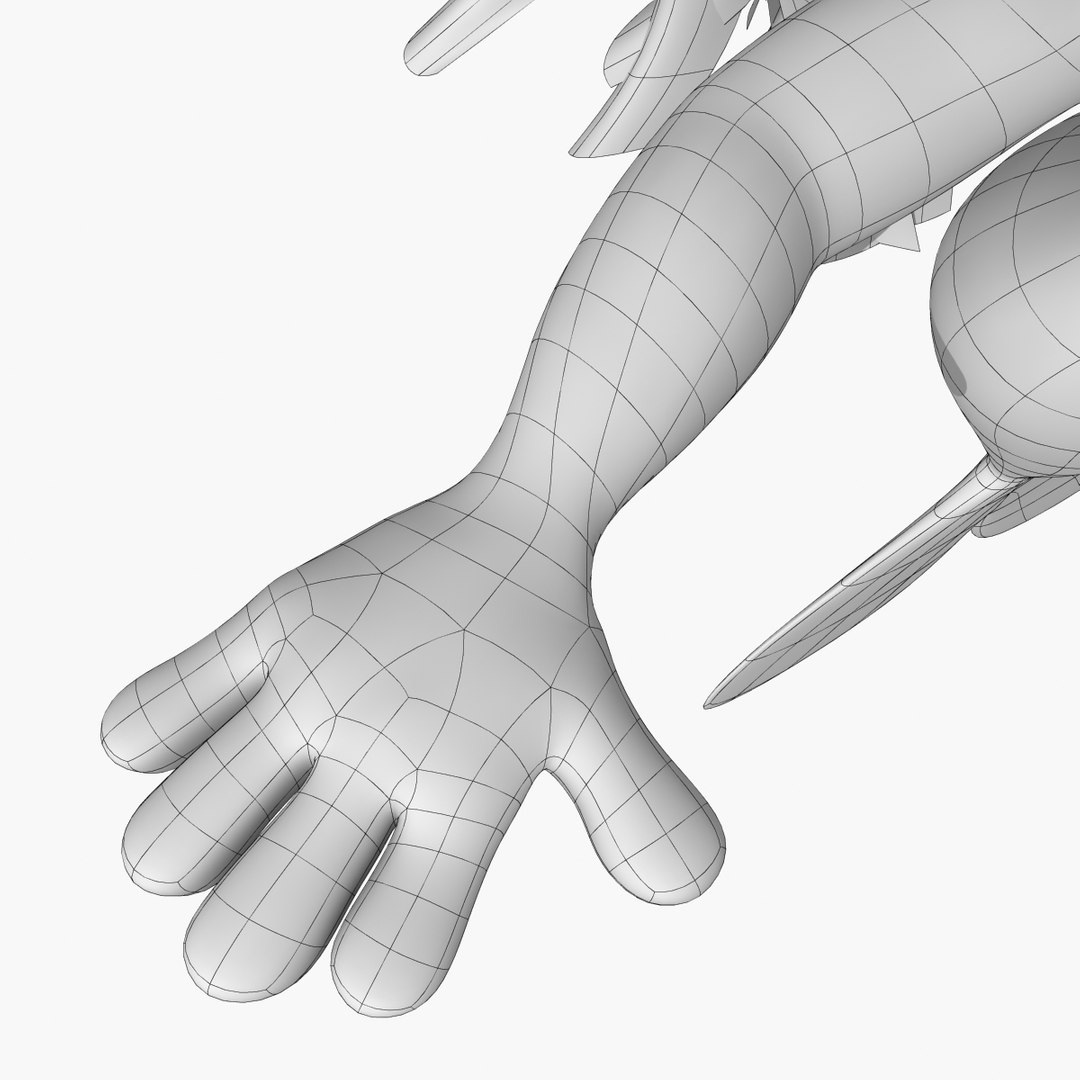 cartoon mermaid 3d model