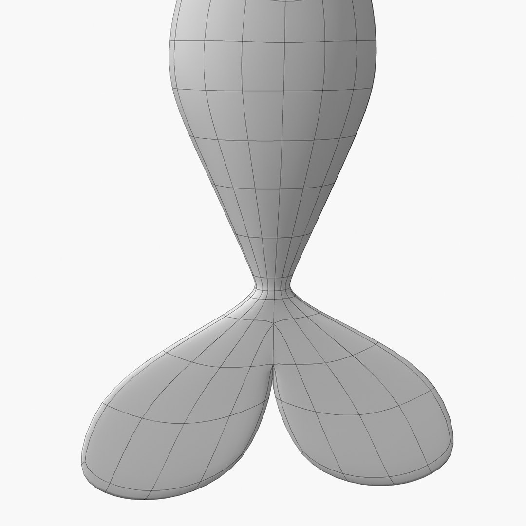 cartoon mermaid 3d model