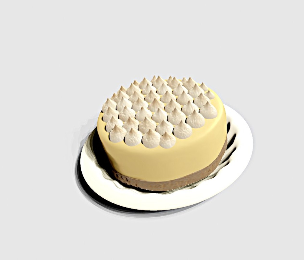 Lemon cake 3D - TurboSquid 1337956