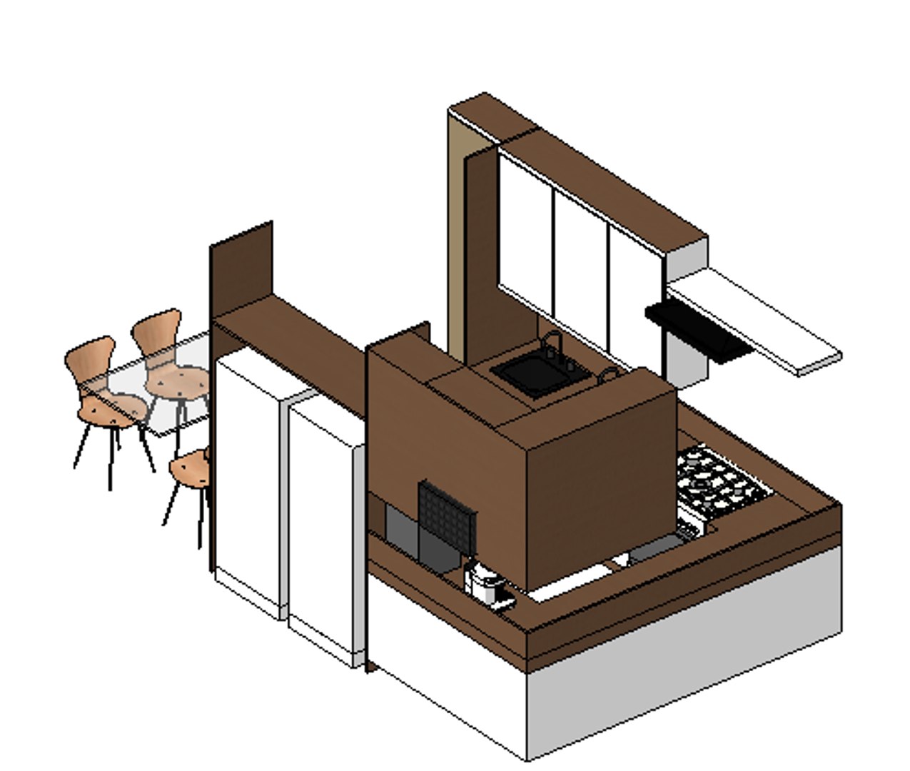 3D Complete Kitchen Revit Family Model - TurboSquid 1274544