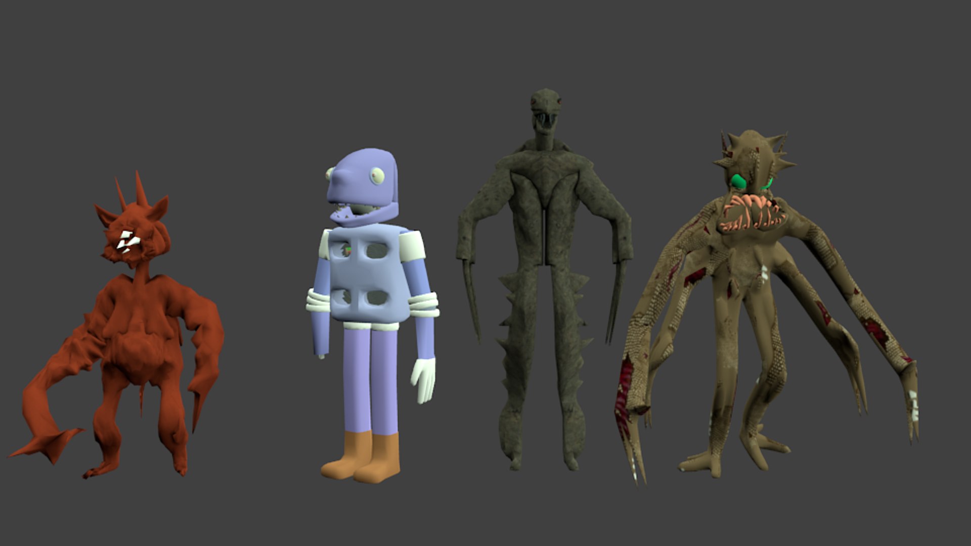 Monsters Games Model - TurboSquid 1422013