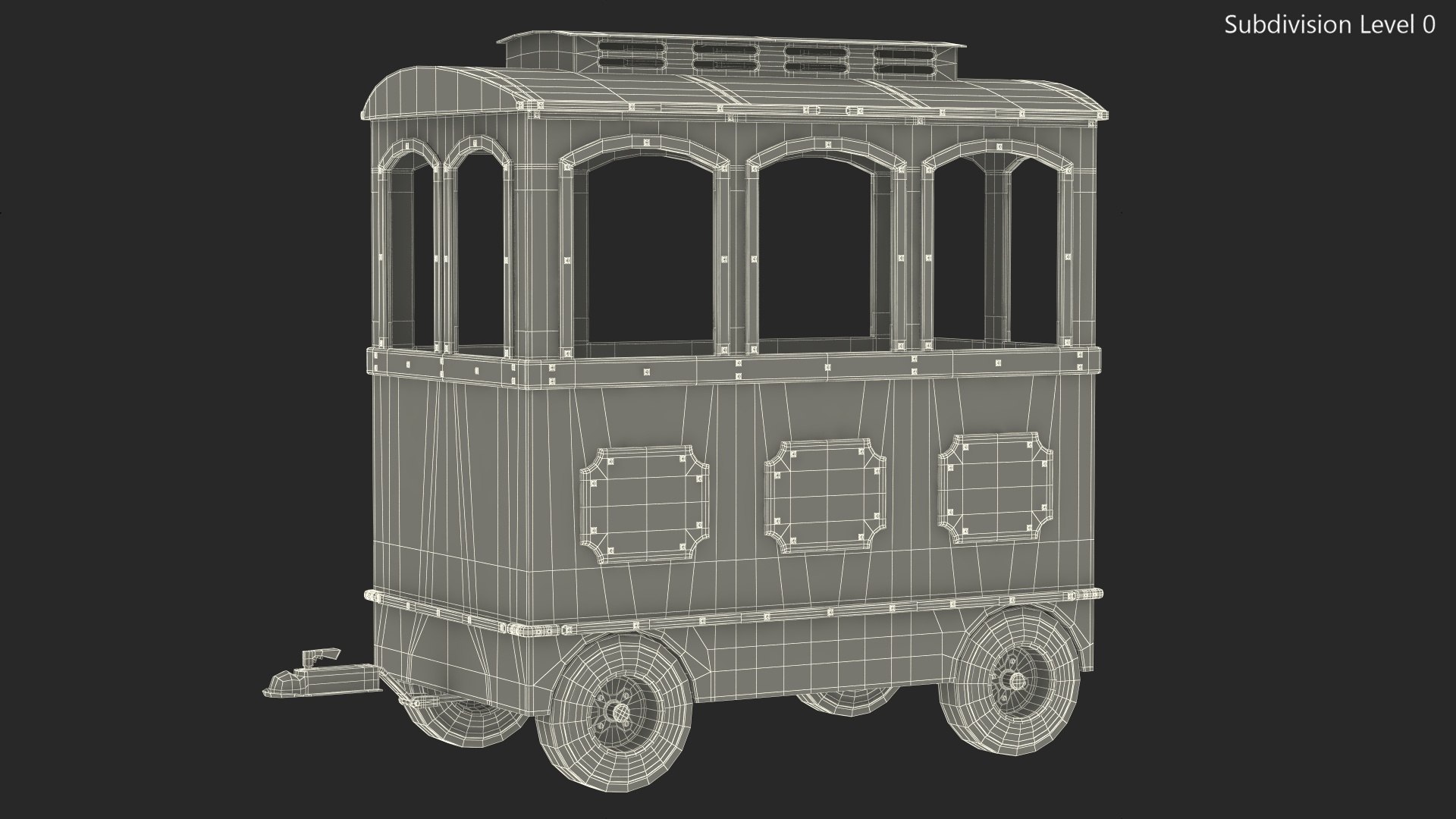 3D Green Railway Carriage Mini Express model - TurboSquid 2059410
