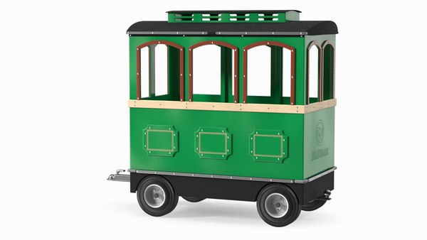 modelo 3d Green Railway Carriage Mini Express - TurboSquid 2059410