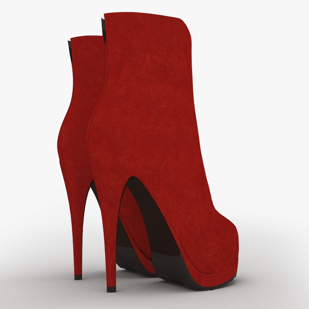 3d Model Female Boots