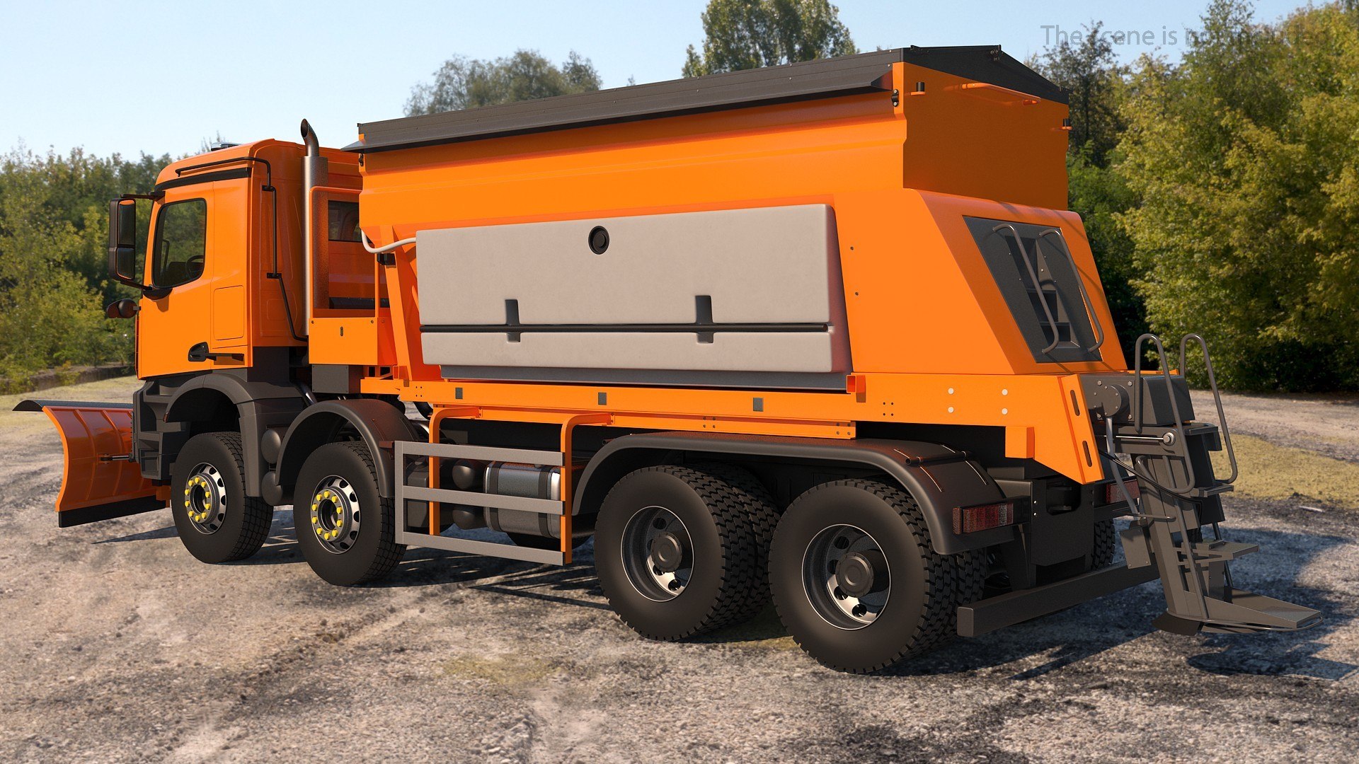 3D model gritter truck rigged - TurboSquid 1681333