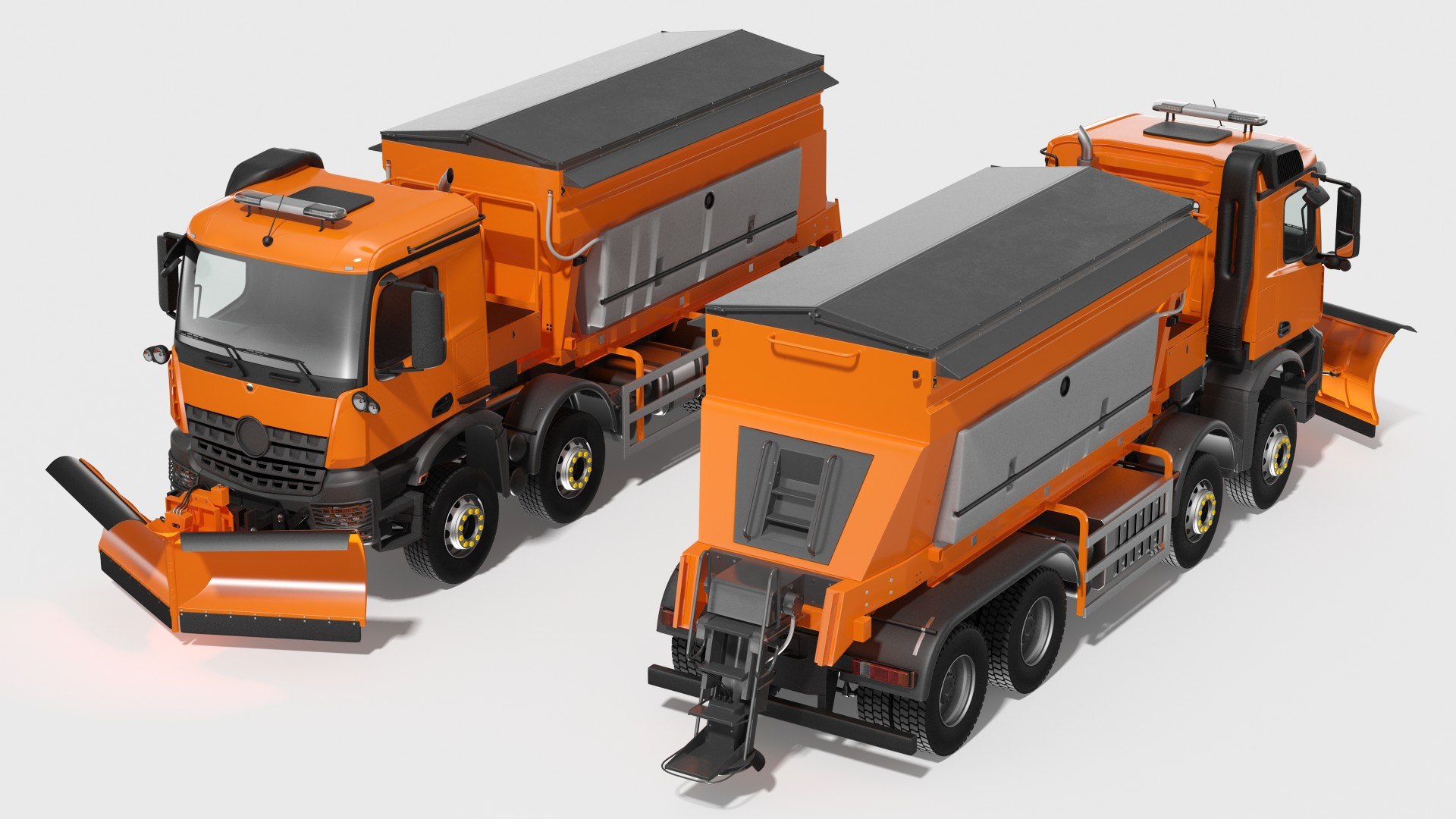 3D model gritter truck rigged - TurboSquid 1681333