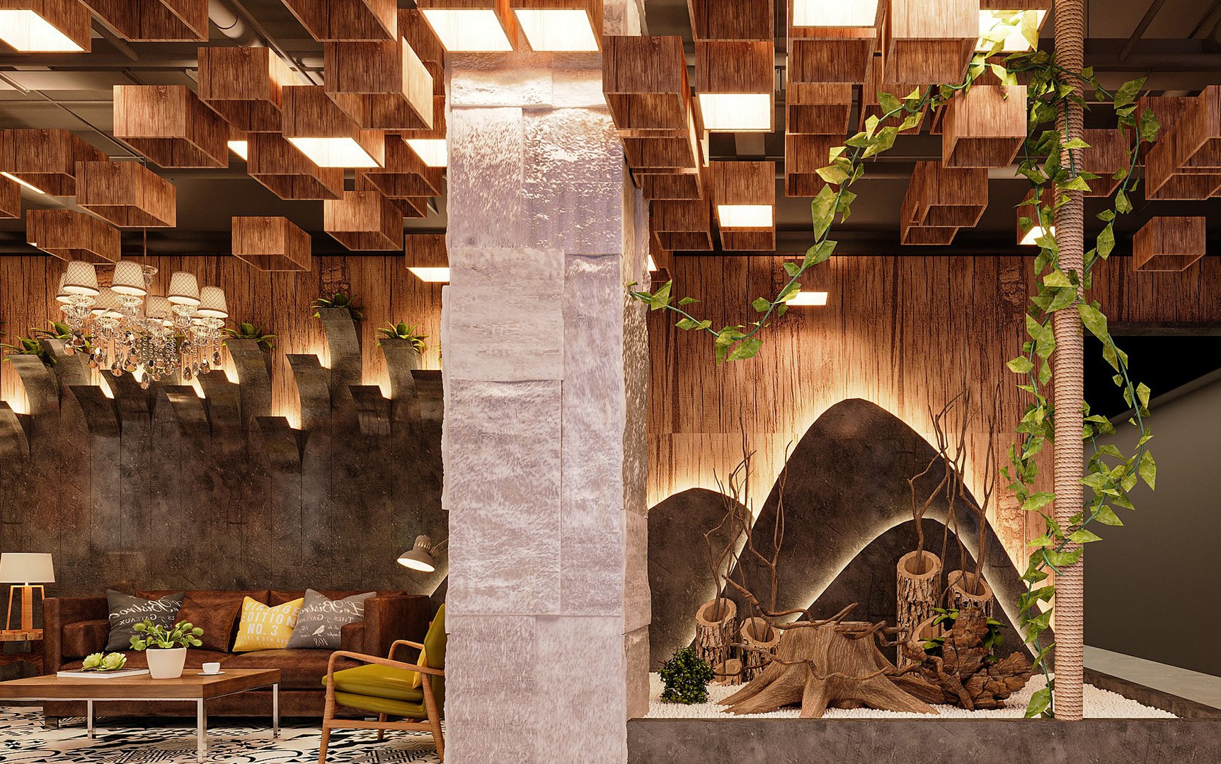 Modern Spa Lobby Model - TurboSquid 2386720