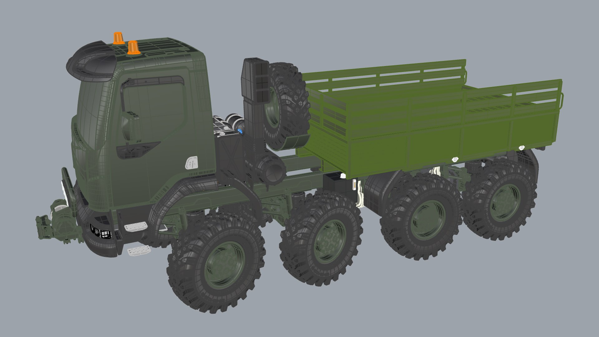 3D Military Truck 8x8 - TurboSquid 2268096