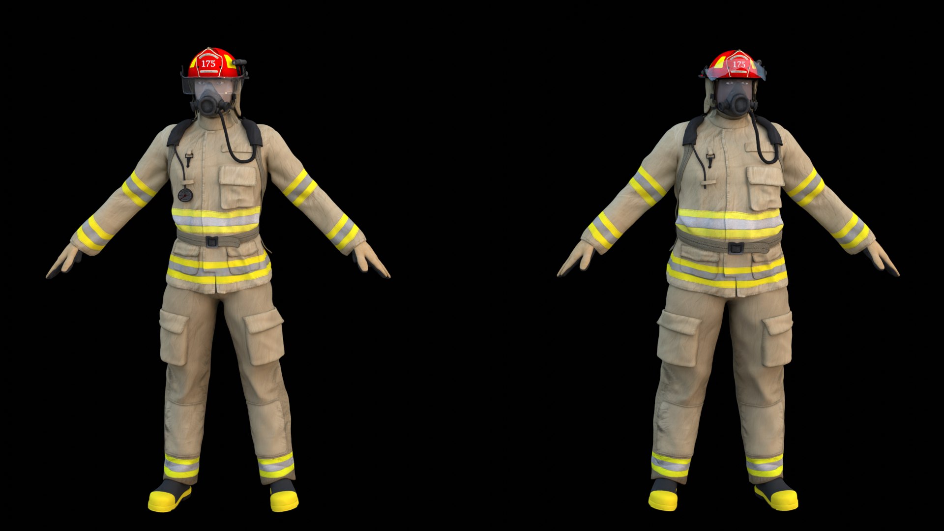 3D Fireman - TurboSquid 2227719