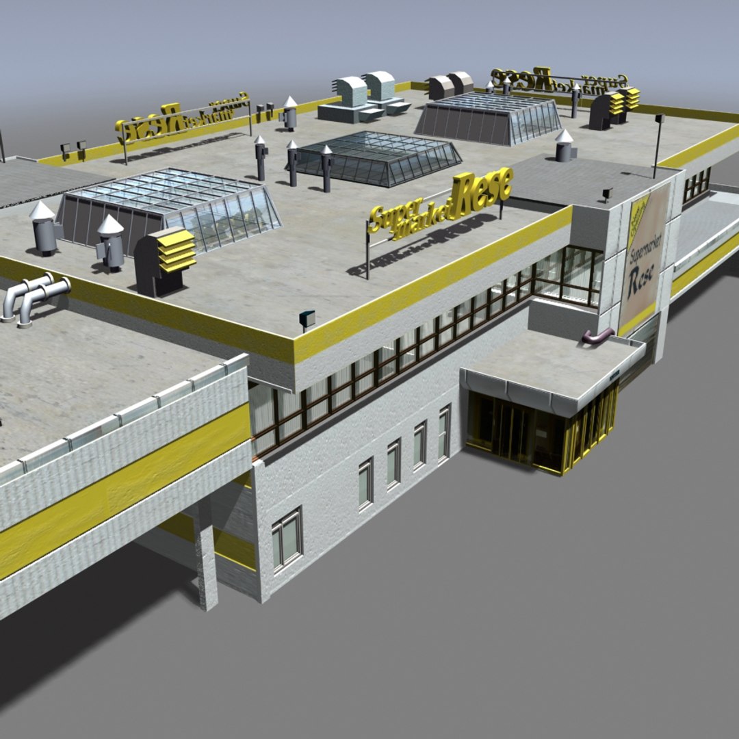 Market Supermarket 3d Model