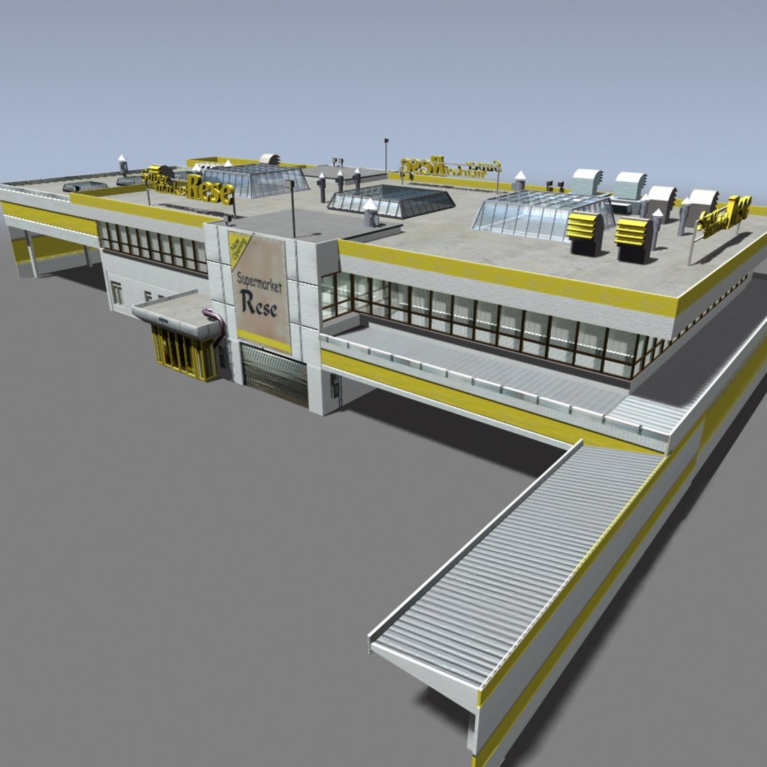 Market Supermarket 3d Model