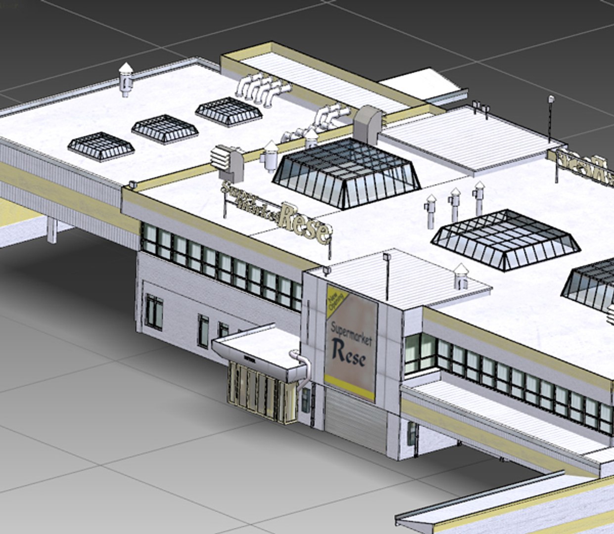 Market Supermarket 3d Model