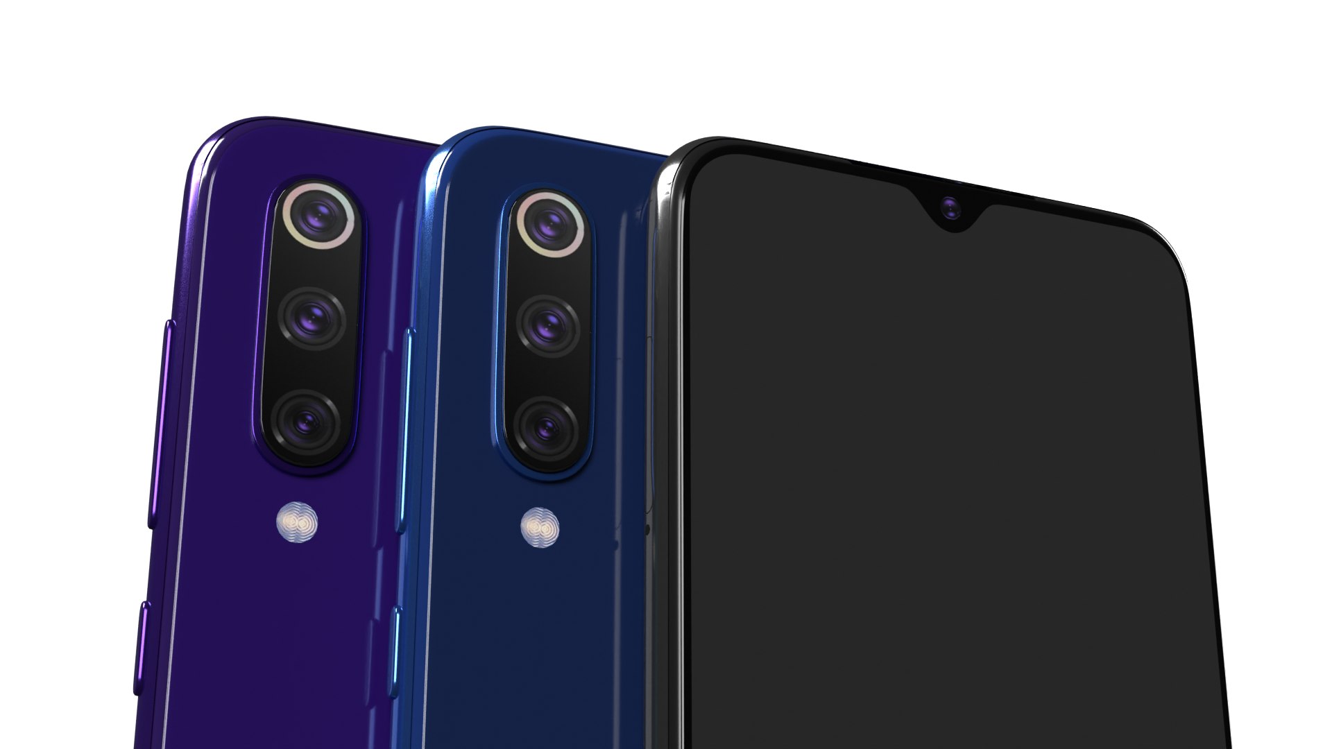 Xiaomi Mi 9 SE All Colors 3D Model - TurboSquid 1914184