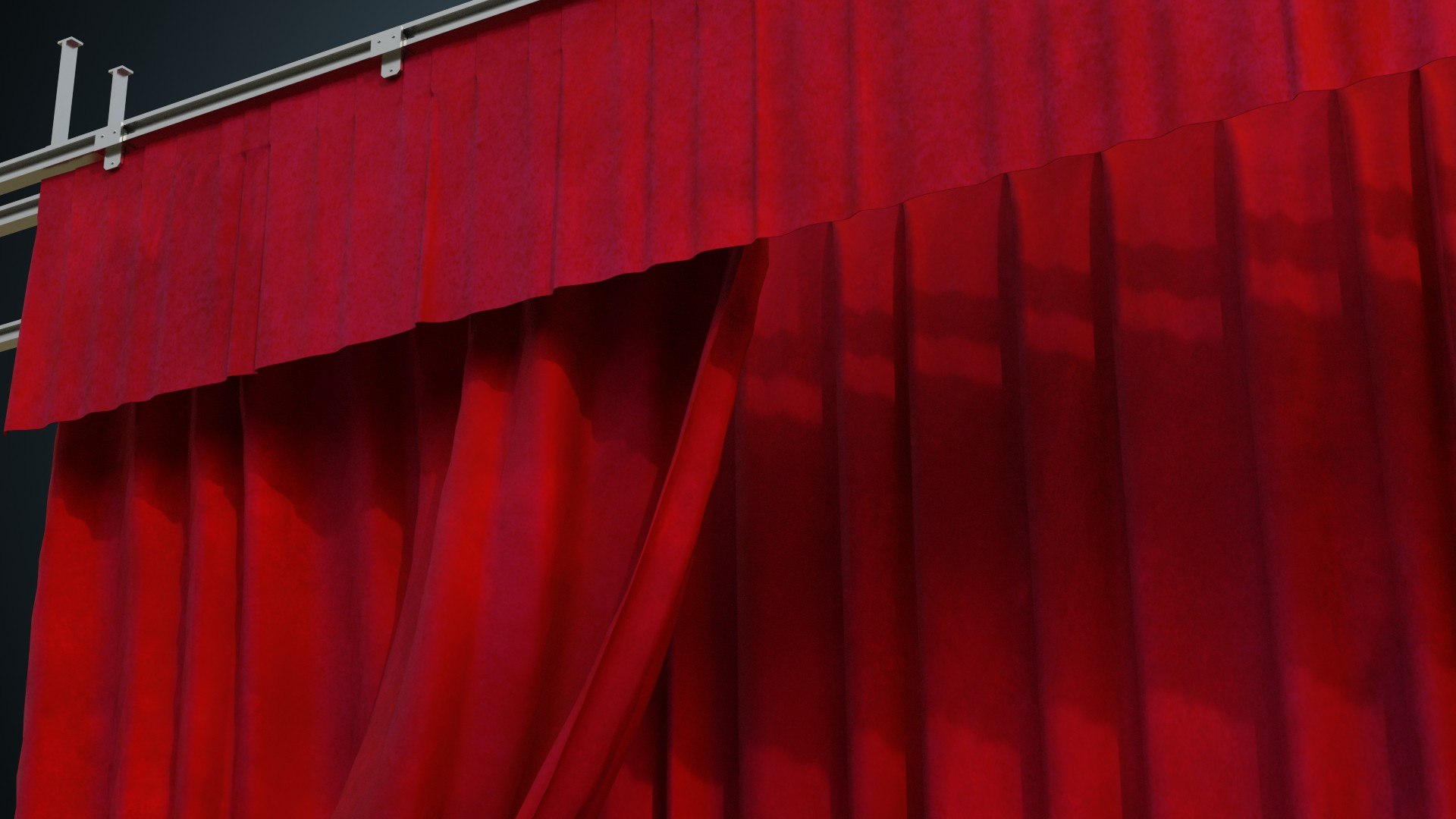 Curtain 1A 3D Model - TurboSquid 1949408