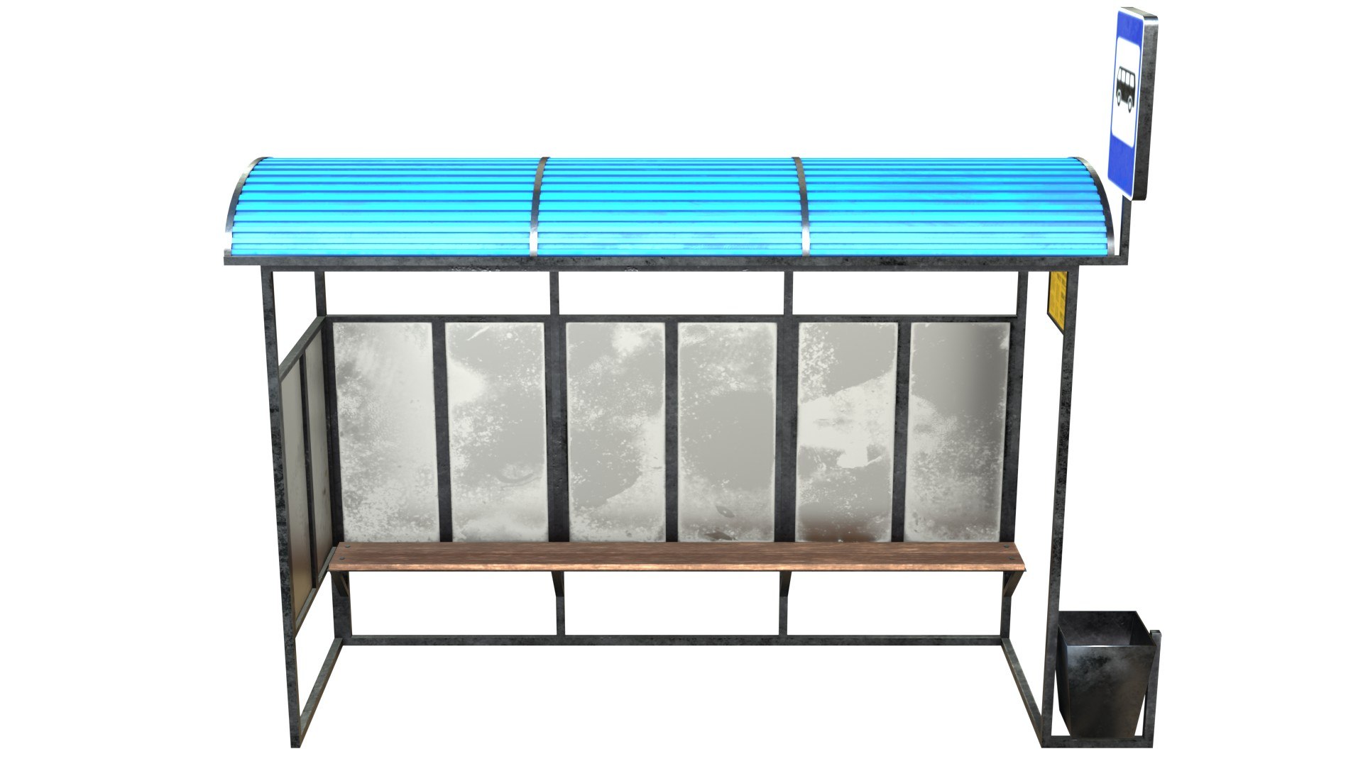 3D Outdated Soviet Bus Stop - TurboSquid 1939125