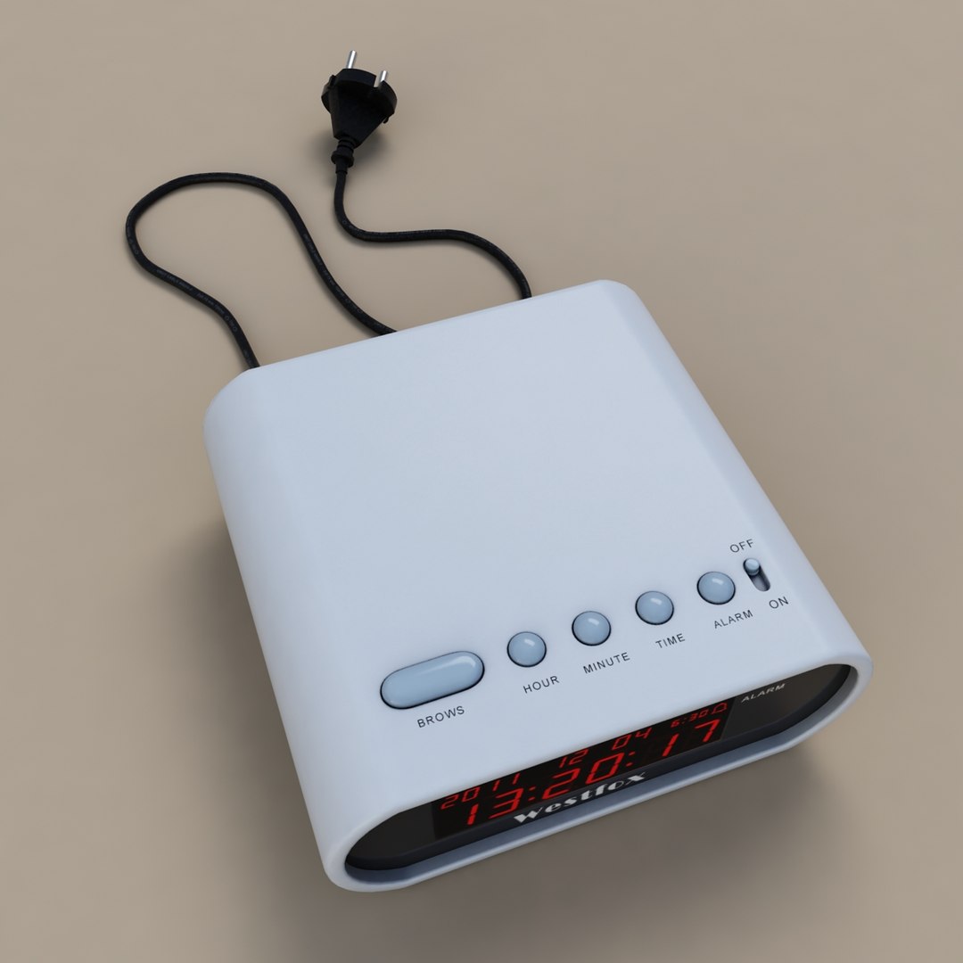 3d Model Digital Clock