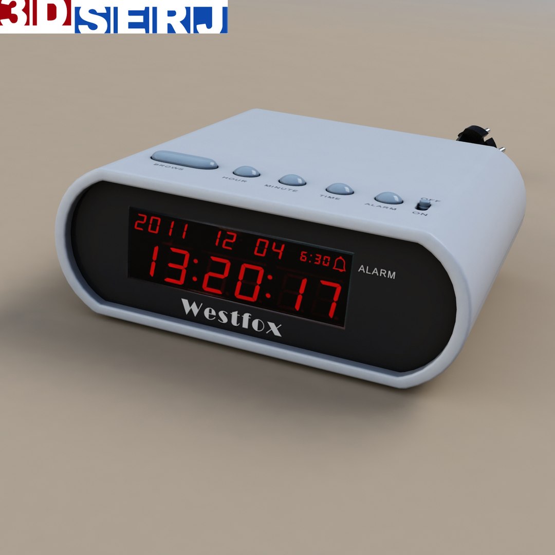 3d Model Digital Clock