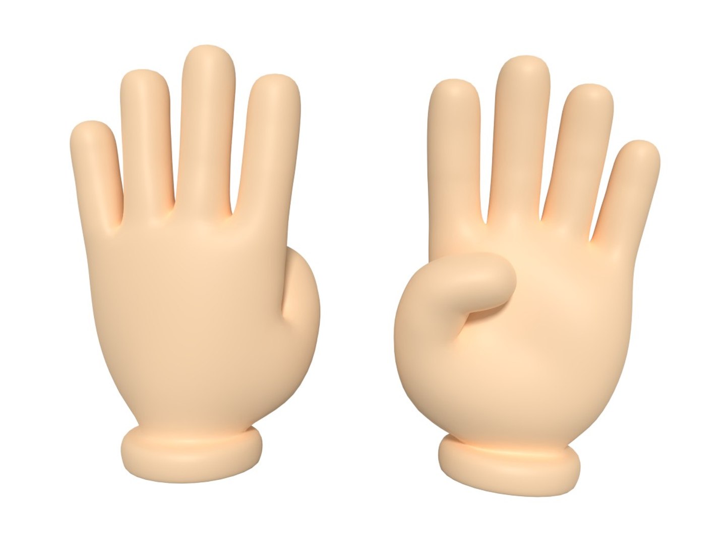 Cartoon hand model - TurboSquid 1363169