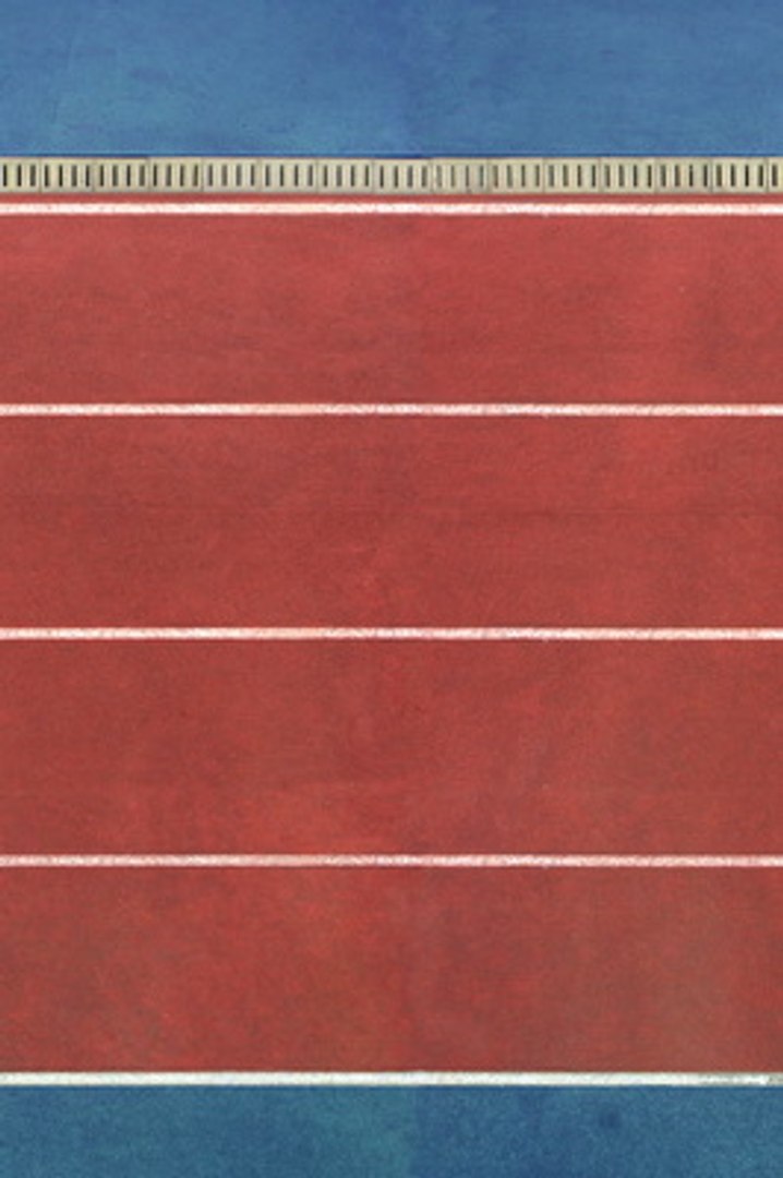 3d Athletic Fields 4 Tracks Model