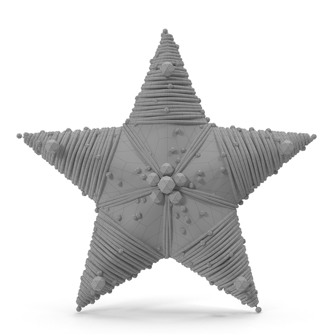 christmas star 3d max