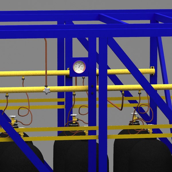 Industrial compressed air 3D model - TurboSquid 1598414