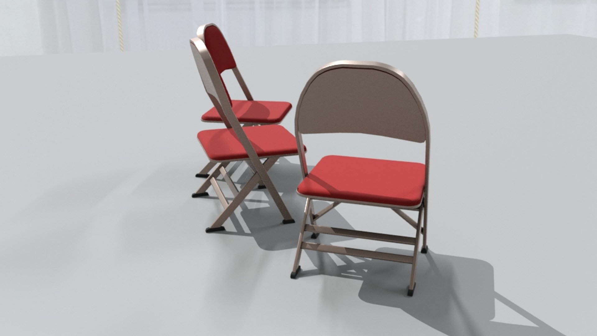 3D Folding Chair Model - TurboSquid 1621067