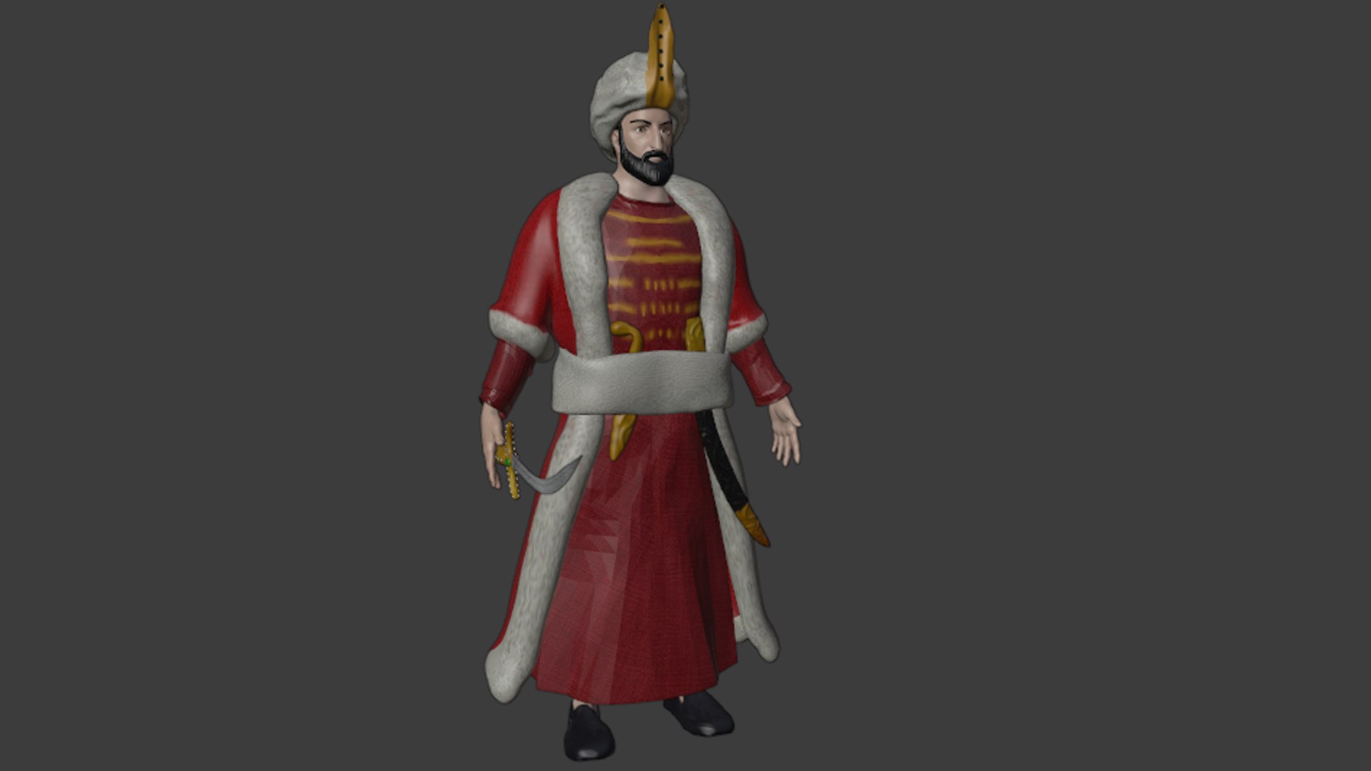 3D Fatih Sultan Mehmet Model - TurboSquid 1859443