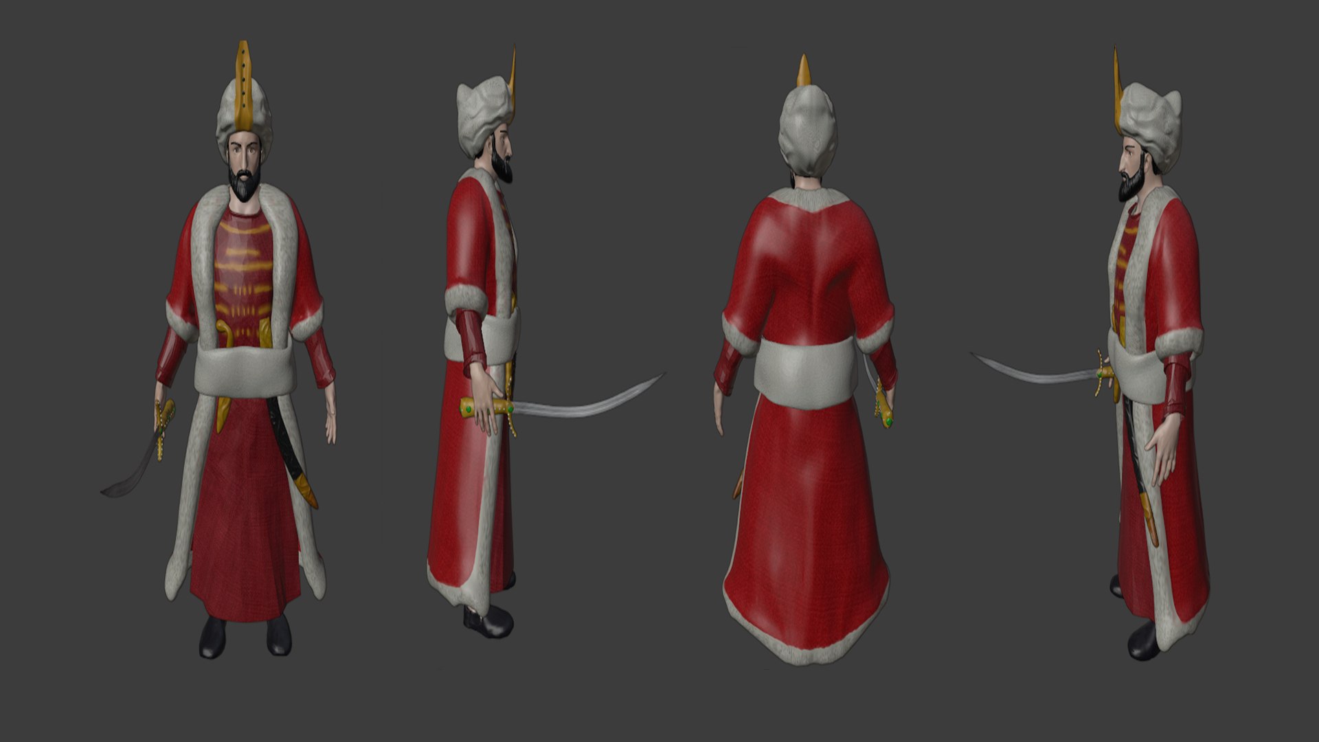 3D Fatih Sultan Mehmet Model - TurboSquid 1859443