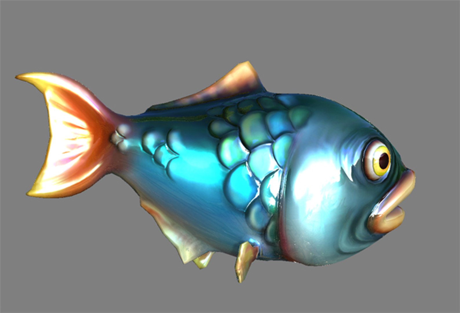 3d Cartoon Fish
