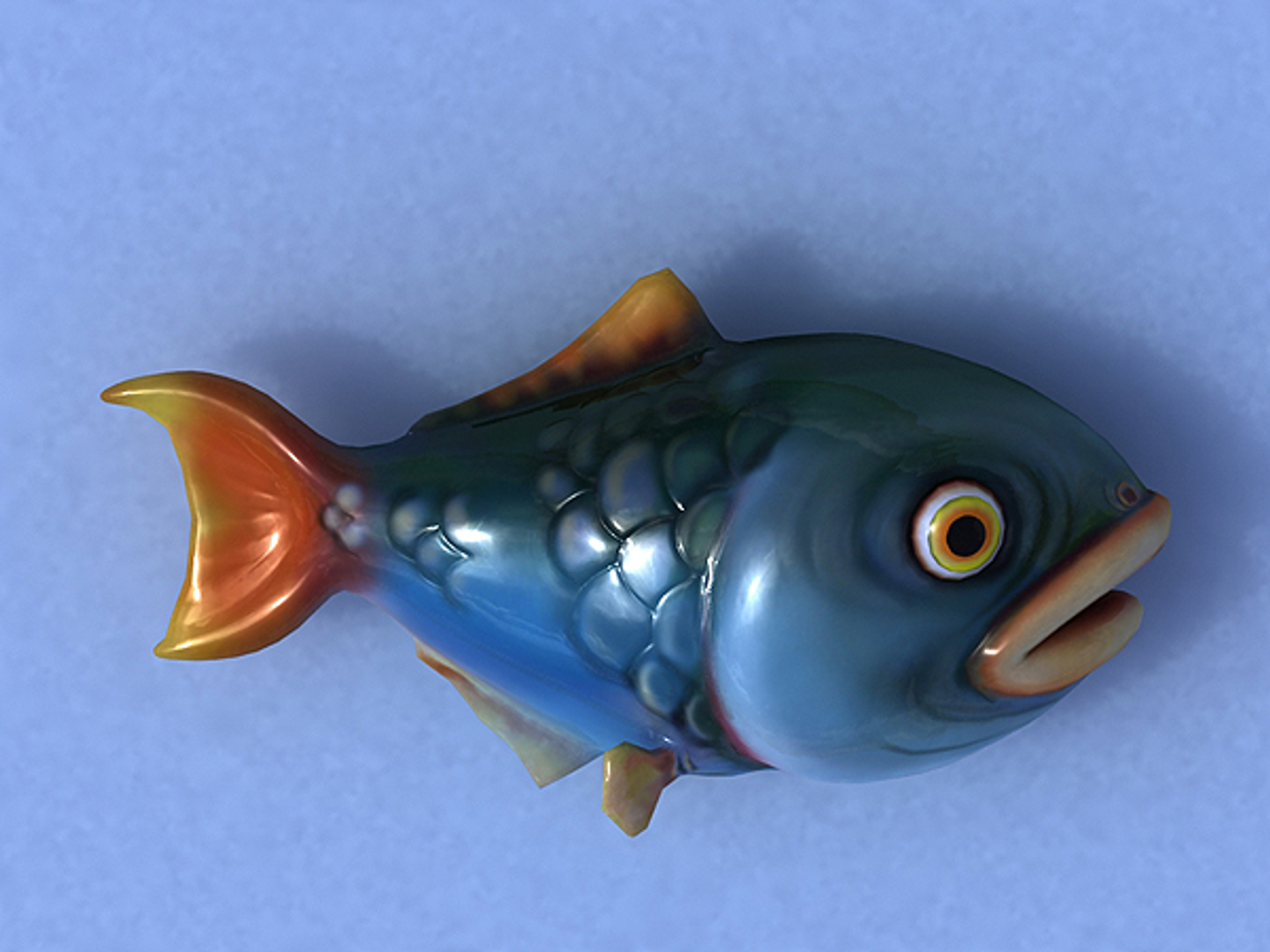 3d cartoon fish