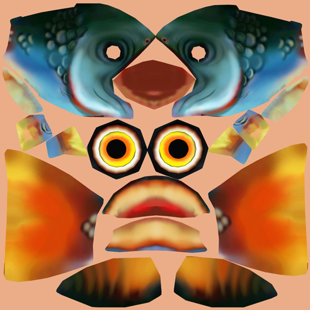 3d Cartoon Fish