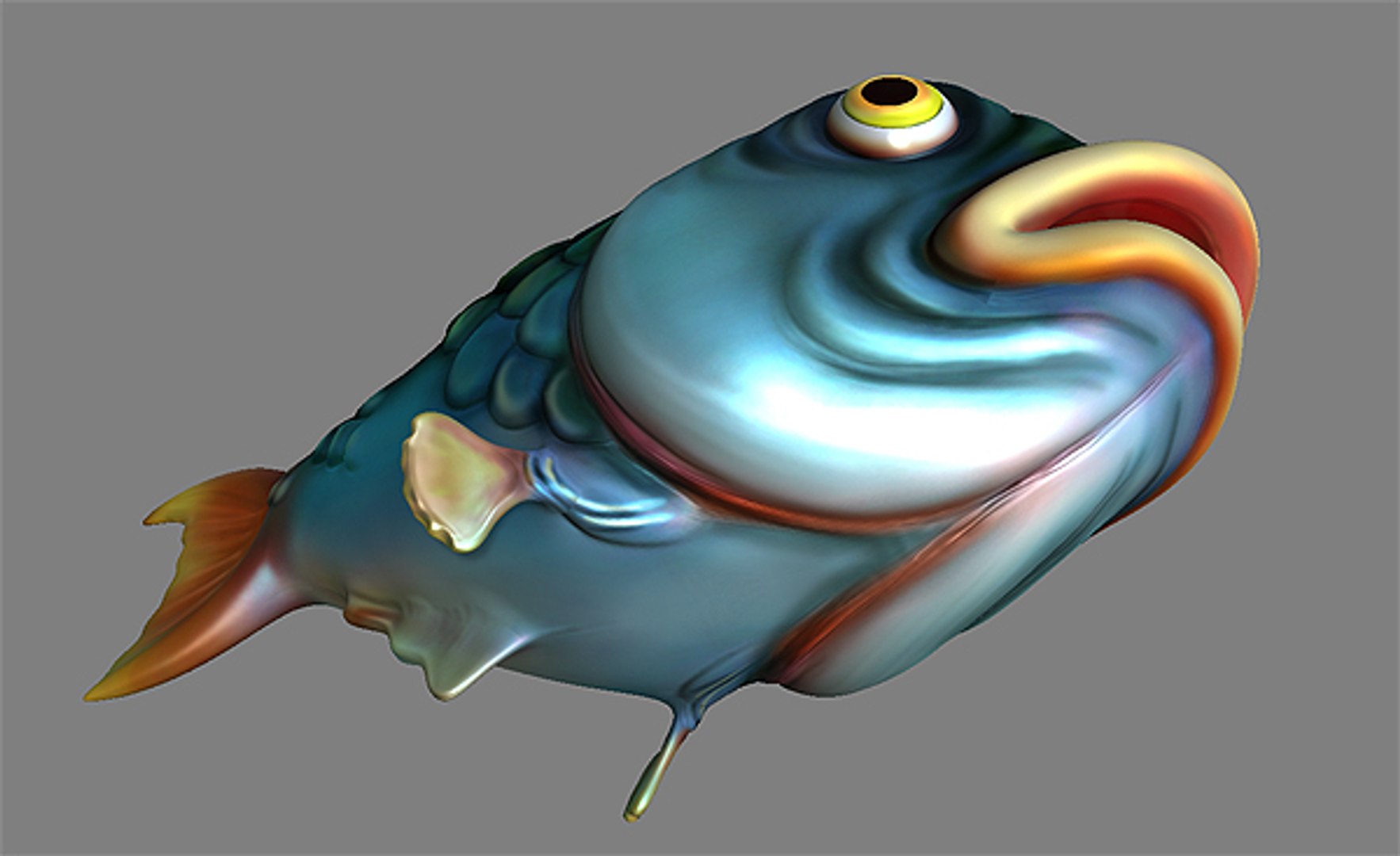 3d Cartoon Fish