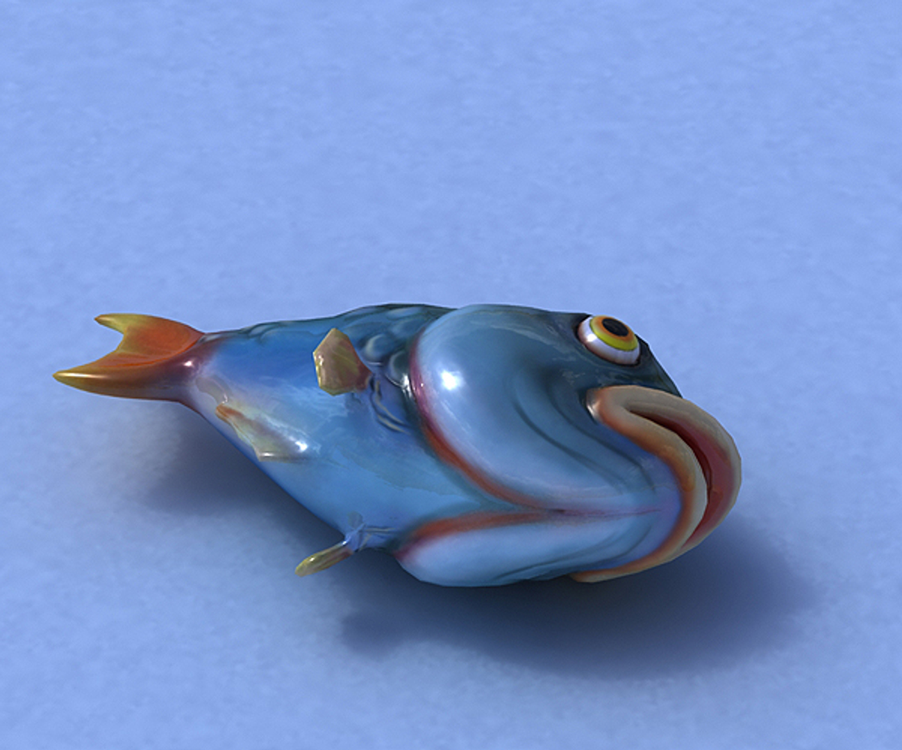 3d cartoon fish